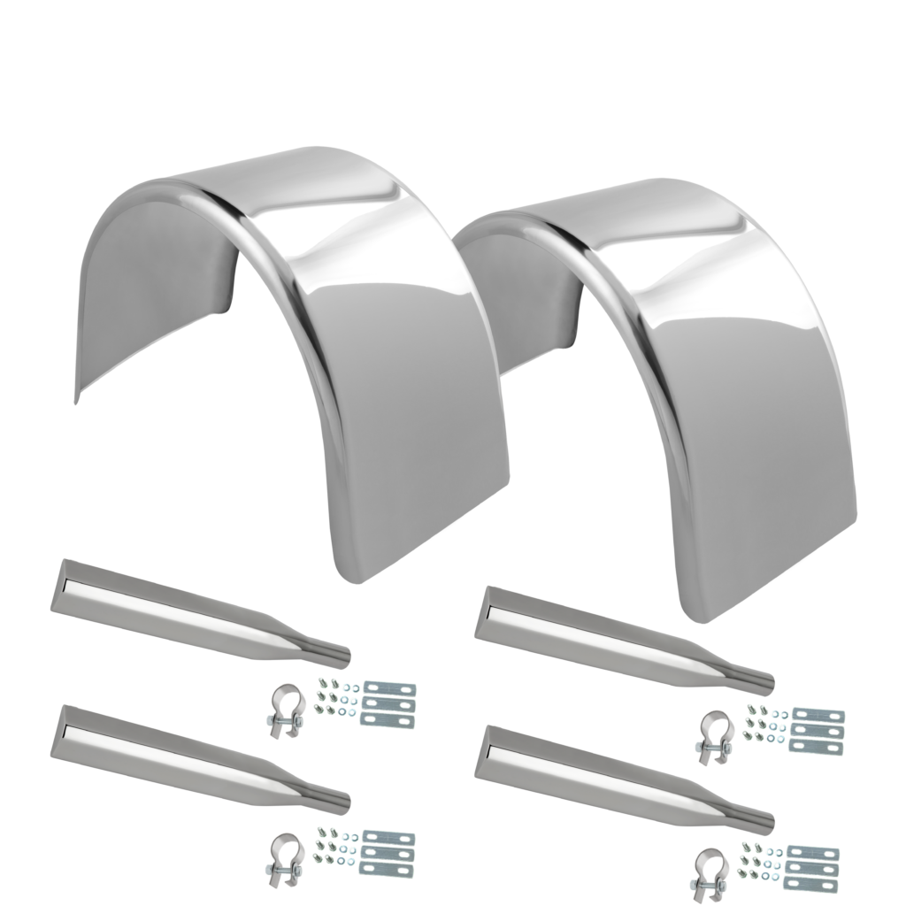 304 Stainless Steel Single Axle Fender Kit - Hogebuilt