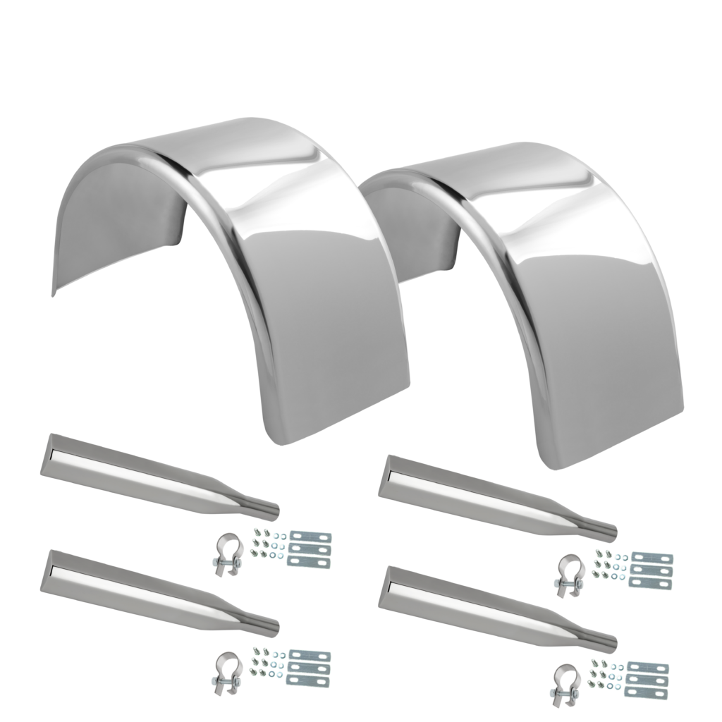 304 Stainless Steel Single Axle Fender Kit - Hogebuilt