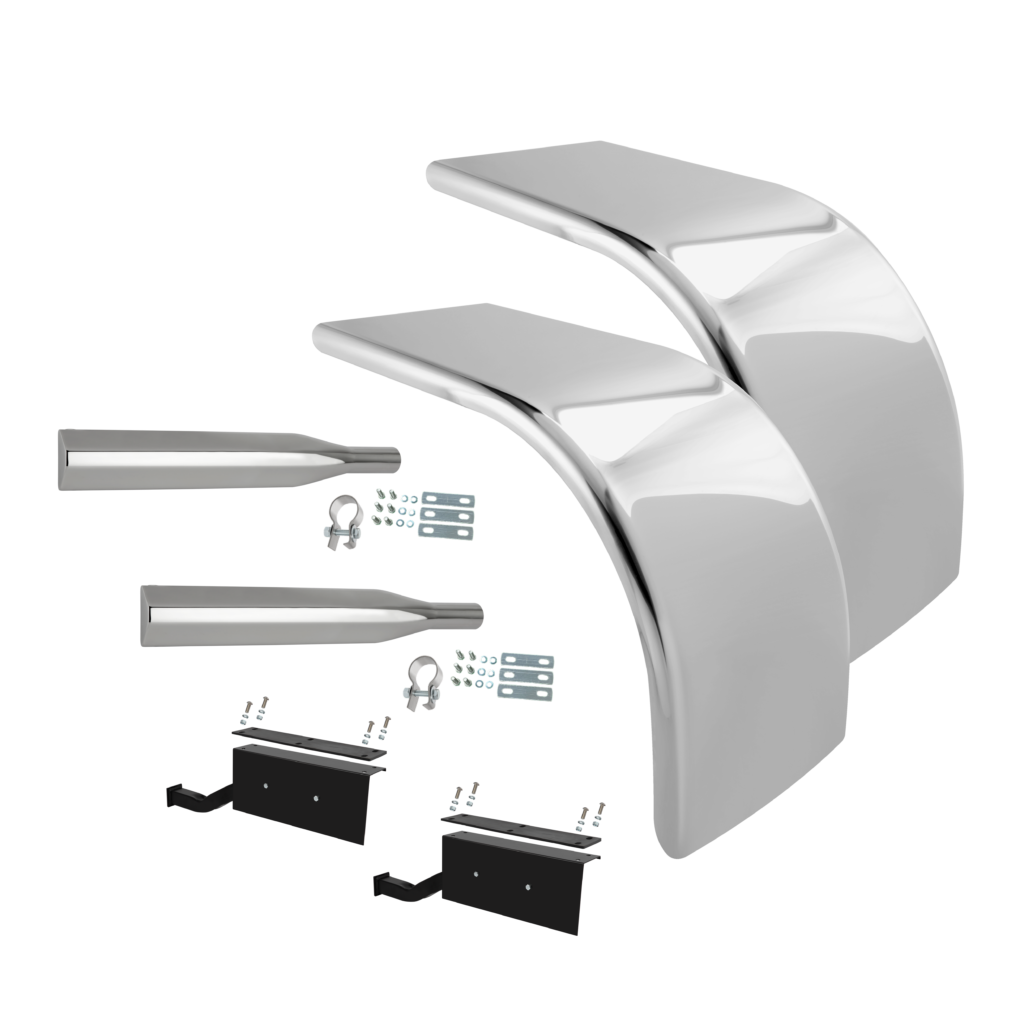 430 Stainless Steel Half Tandem Fender Kit - Hogebuilt